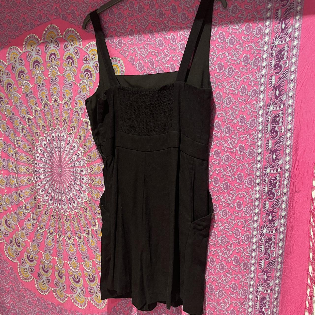 black dotti jumpsuit comfy linen bought for $30... | Depop