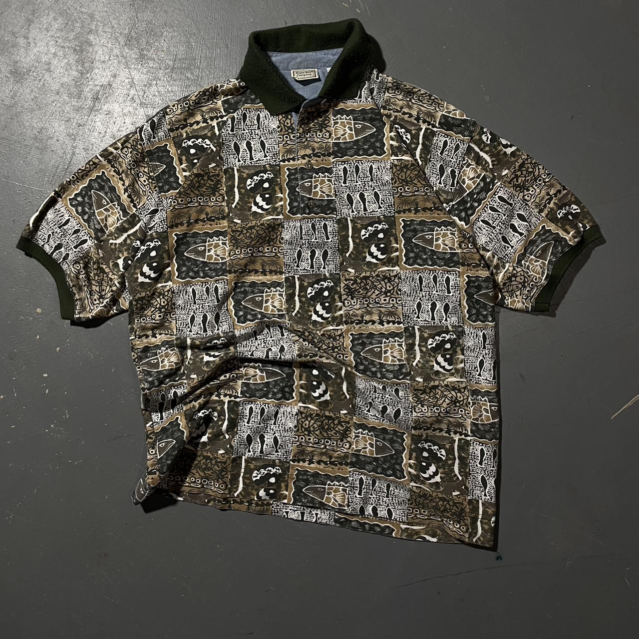 Vintage golf polo. Bugle Boy Company multi-coloured... | Depop