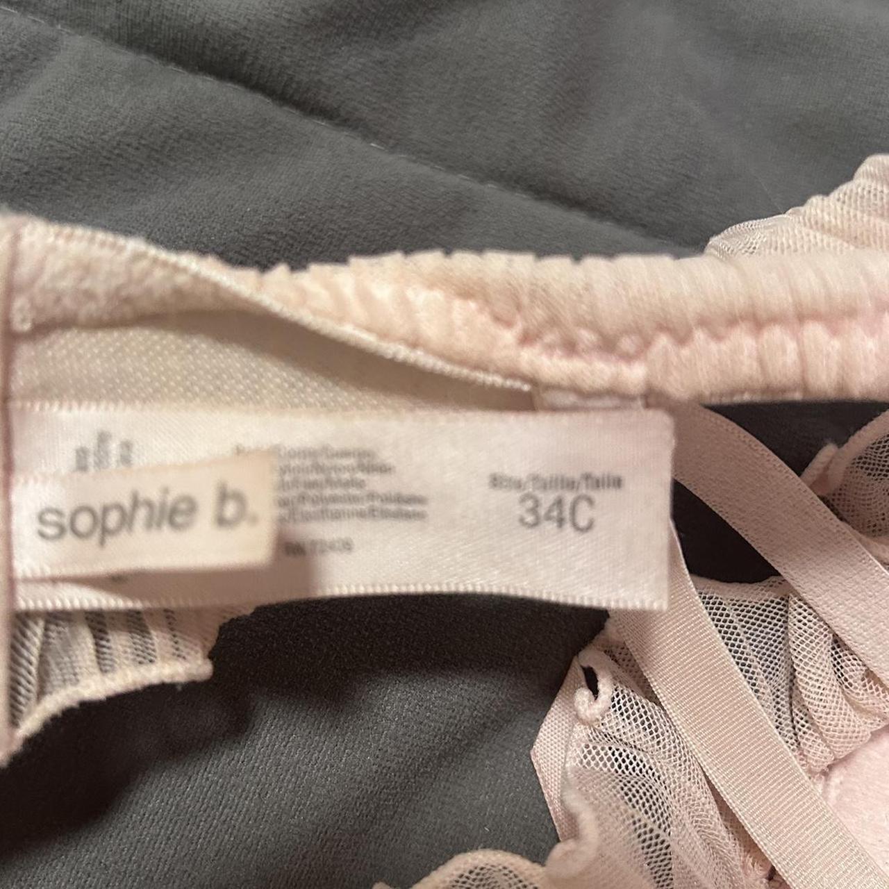 Baby pink ruffle bra with bow and heart... - Depop