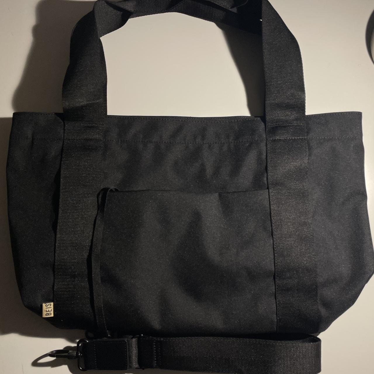 Béis “The BÉISics Tote” in Black ONLY WORN ONCE -... - Depop