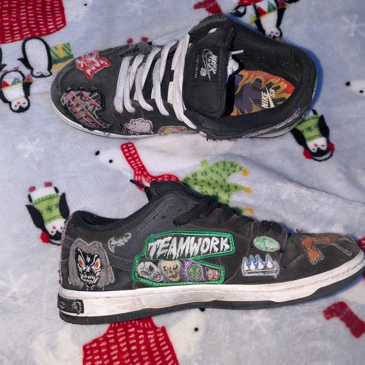 skated nike dunk sb neckface🧟‍♂️🧟 shoes have been... - Depop