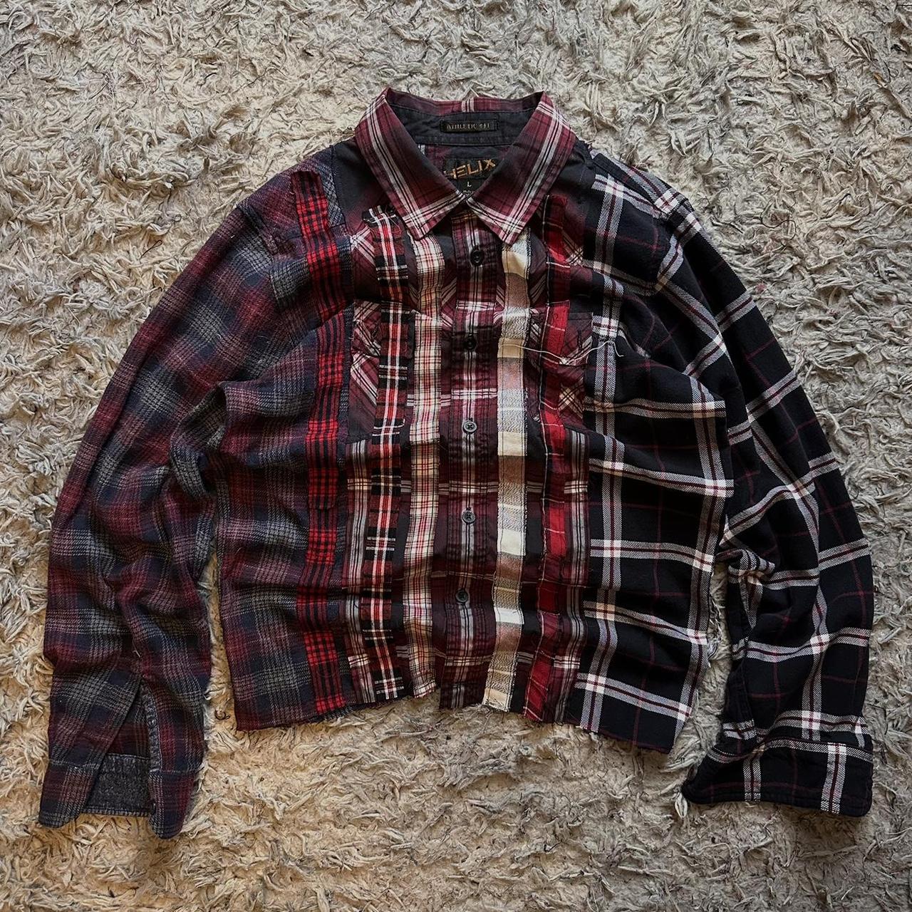 1 of 1 custom multicolor flannel made by me... - Depop
