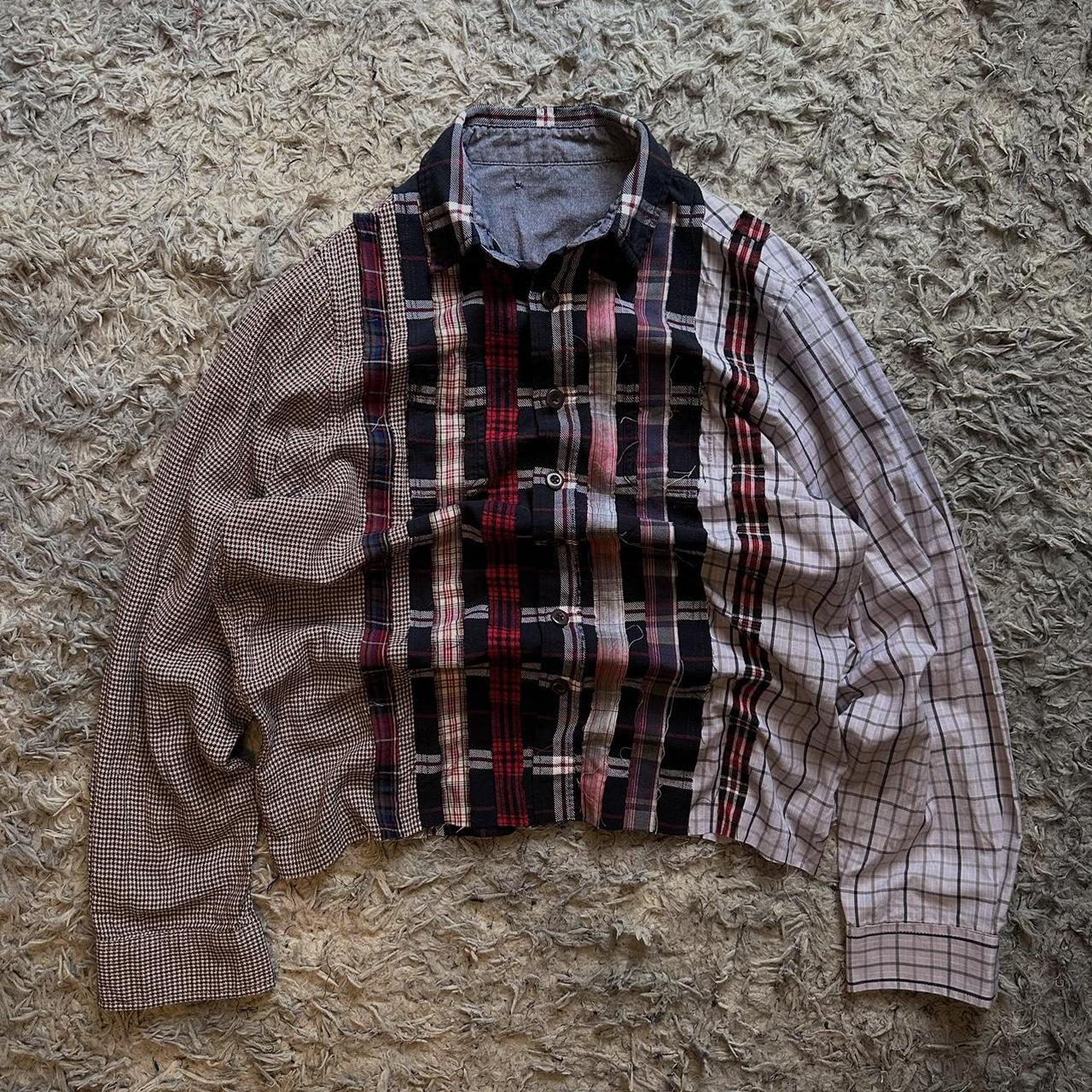 1 of 1 custom multicolor flannel made by me... - Depop