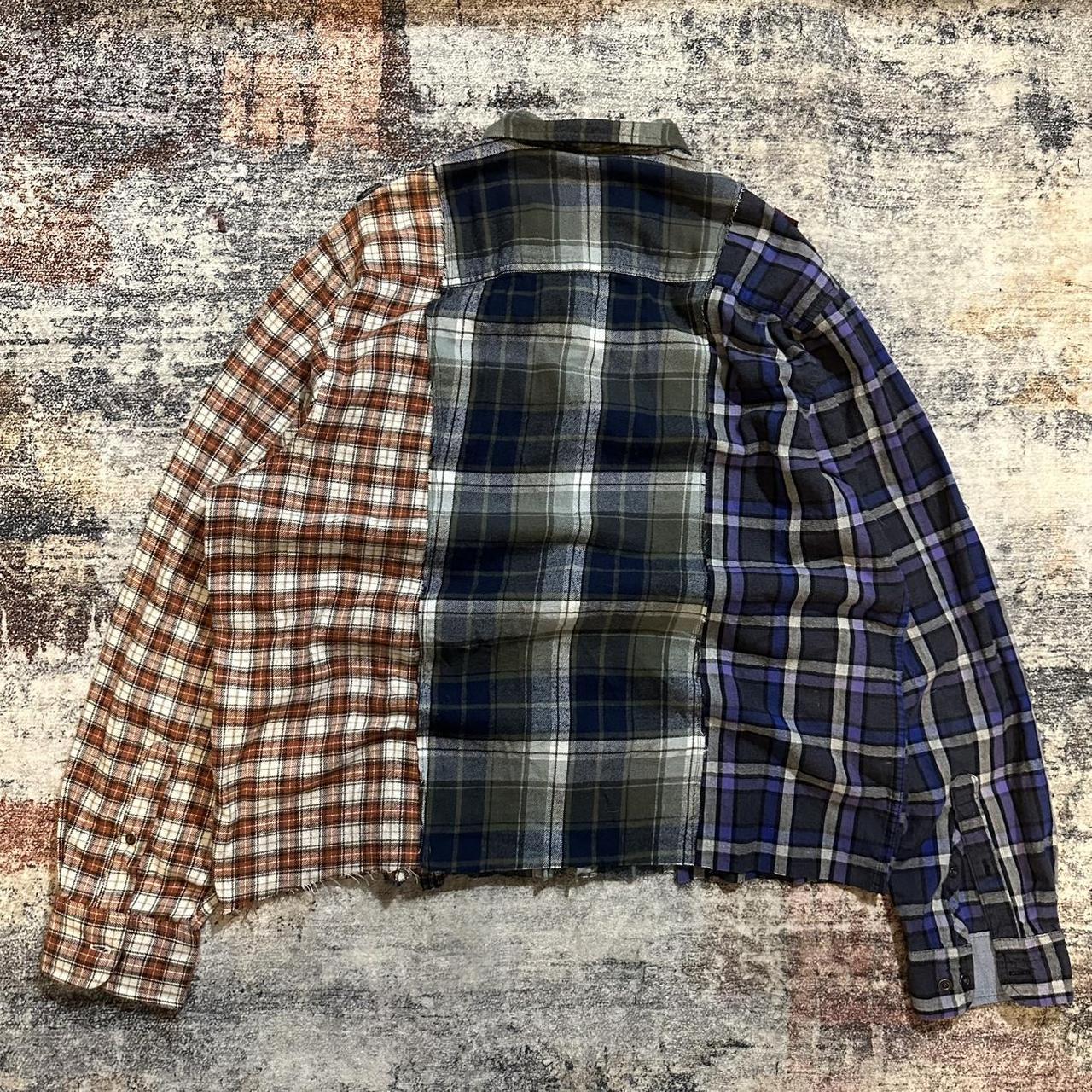 1 of 1 custom multicolor flannel made by me... | Depop
