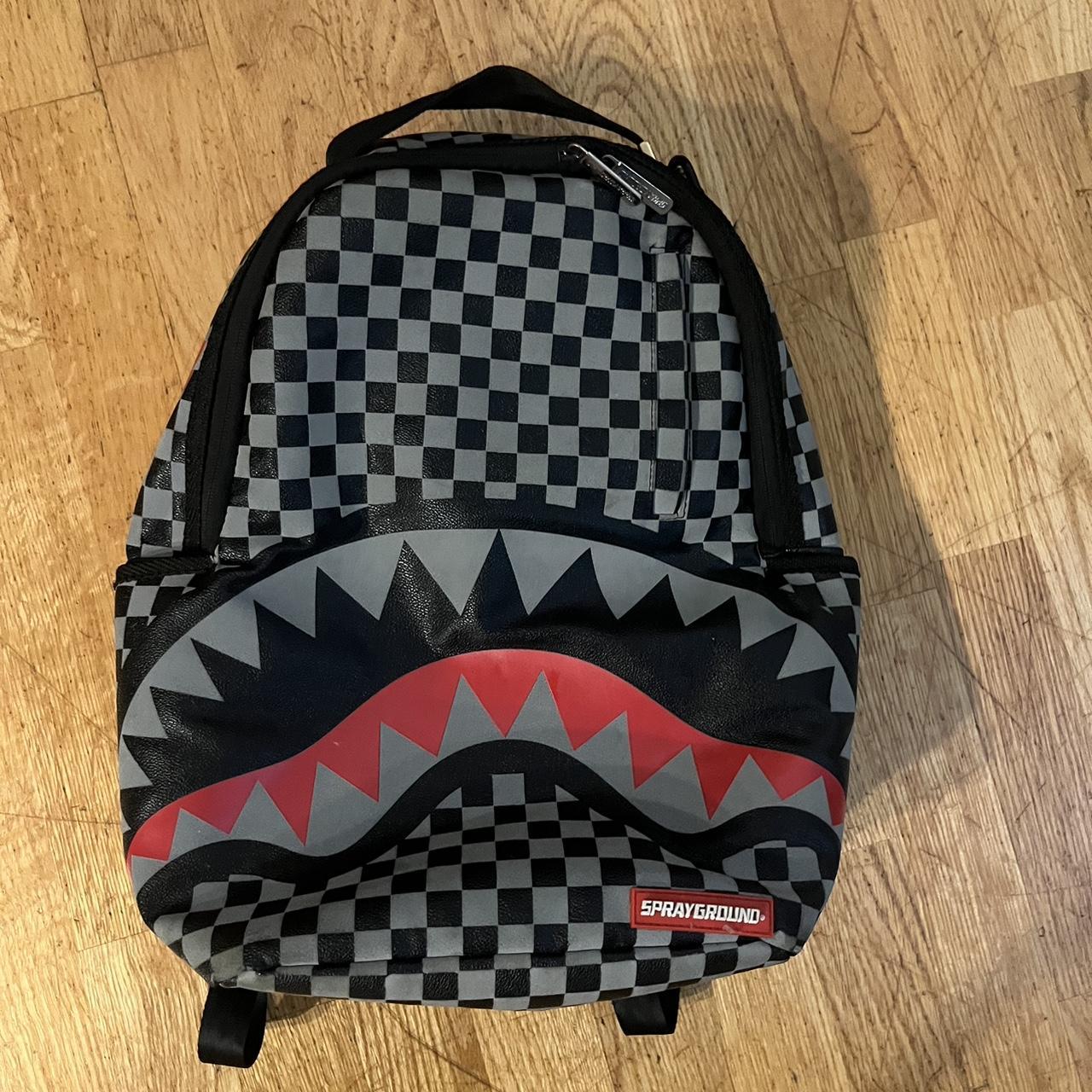 Sprayground checker backpack Accepting... - Depop