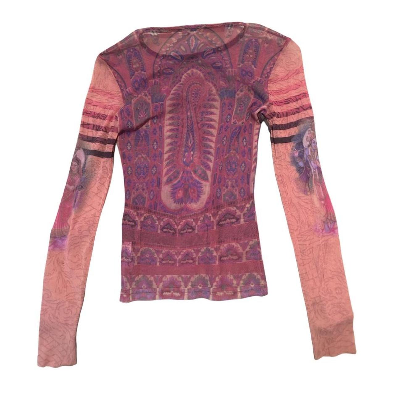 RARE vintage jean paul gaultier STYLE mesh top... - Depop