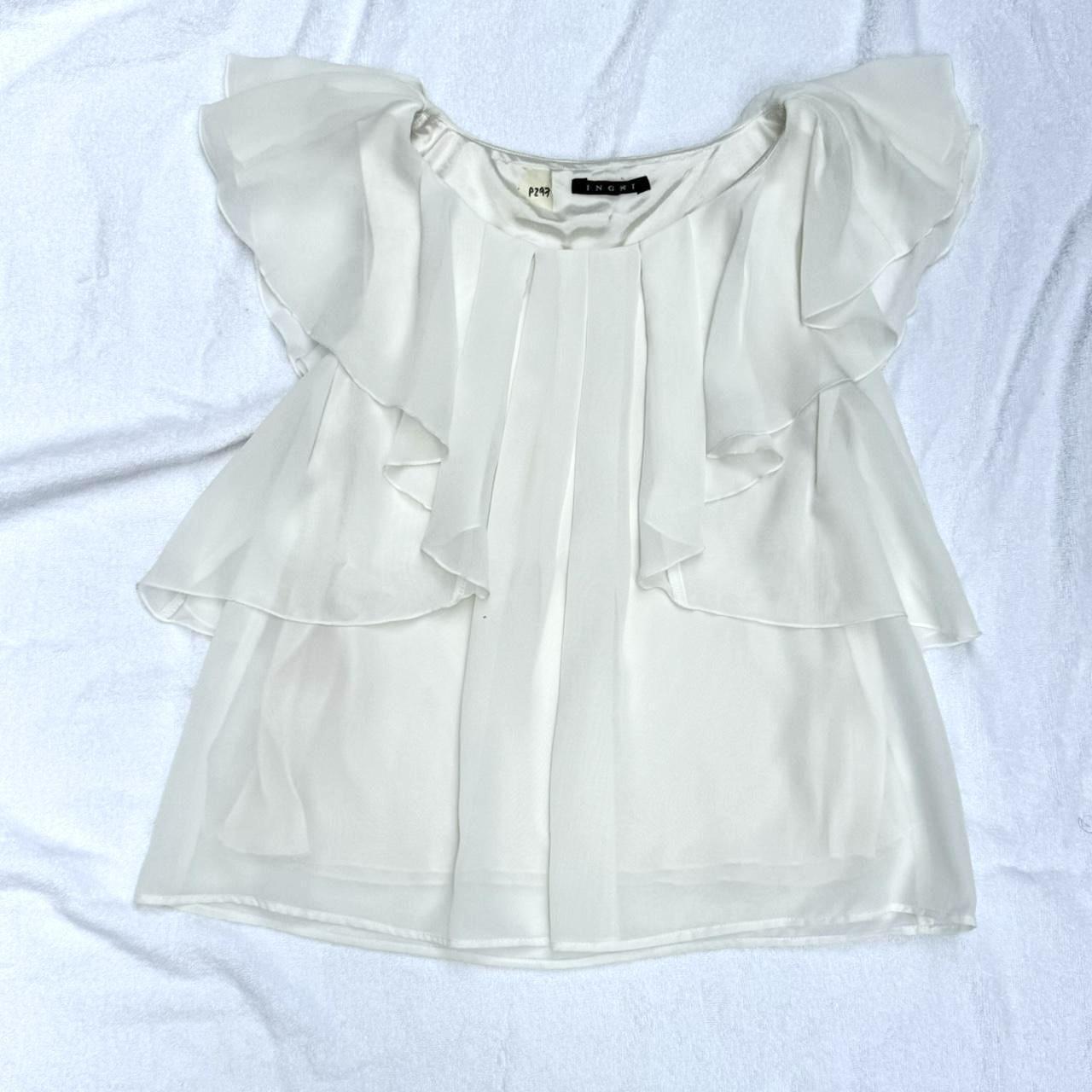 P256 Super cute fairy ruffle shirt There is a small... - Depop