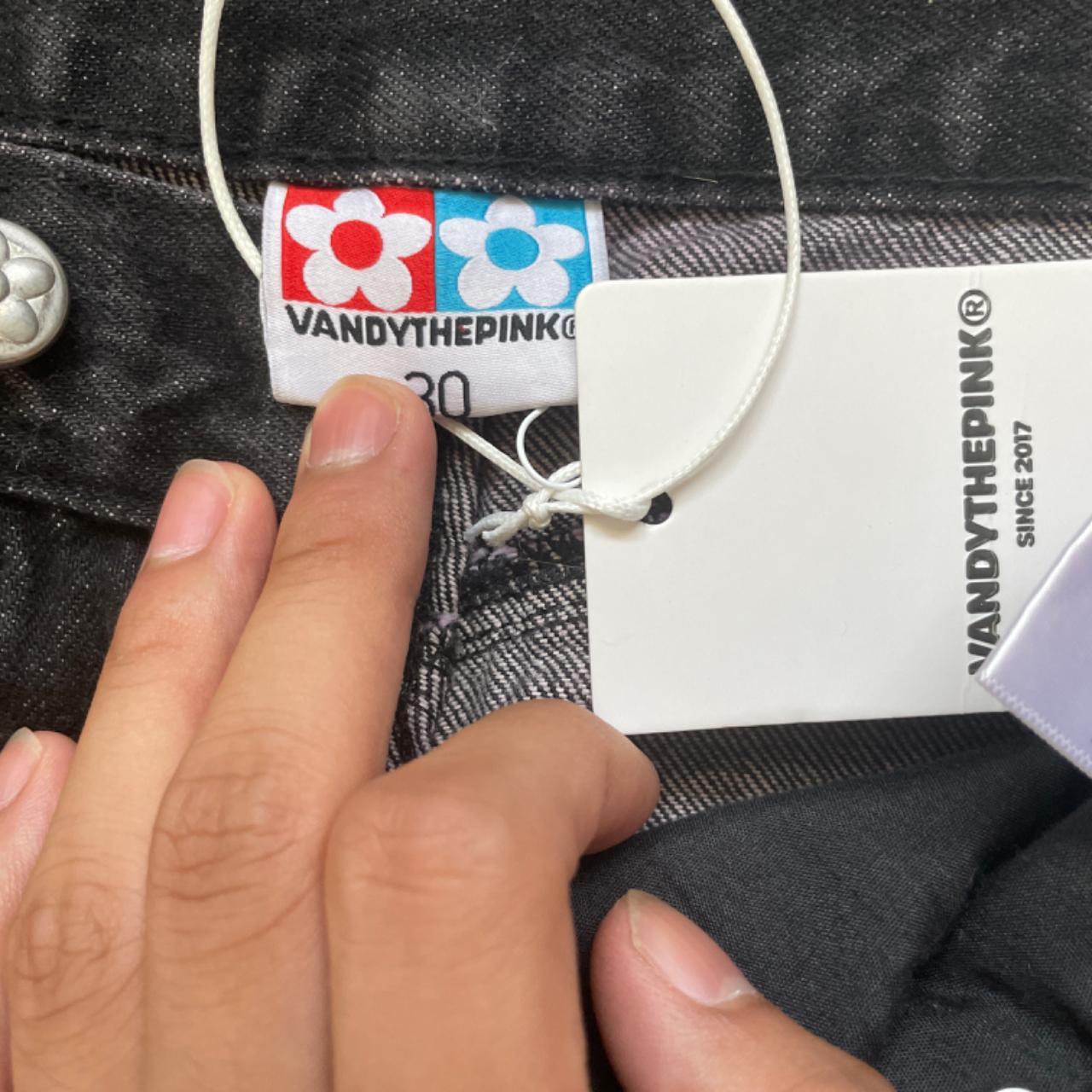 vandy the pink graphic graffiti seamed baggy... - Depop