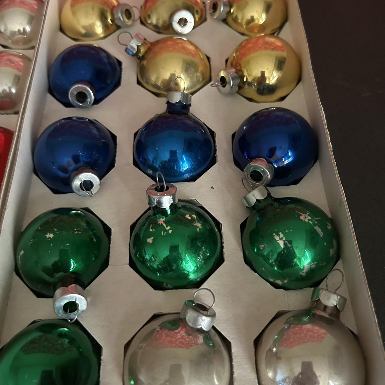 Pyramid Ornaments - 15 pieces in red, green, blue,... - Depop