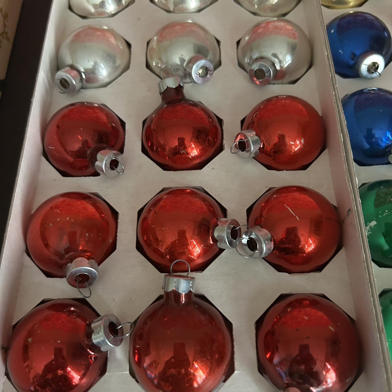 Pyramid Ornaments - 15 pieces in red, green, blue,... - Depop