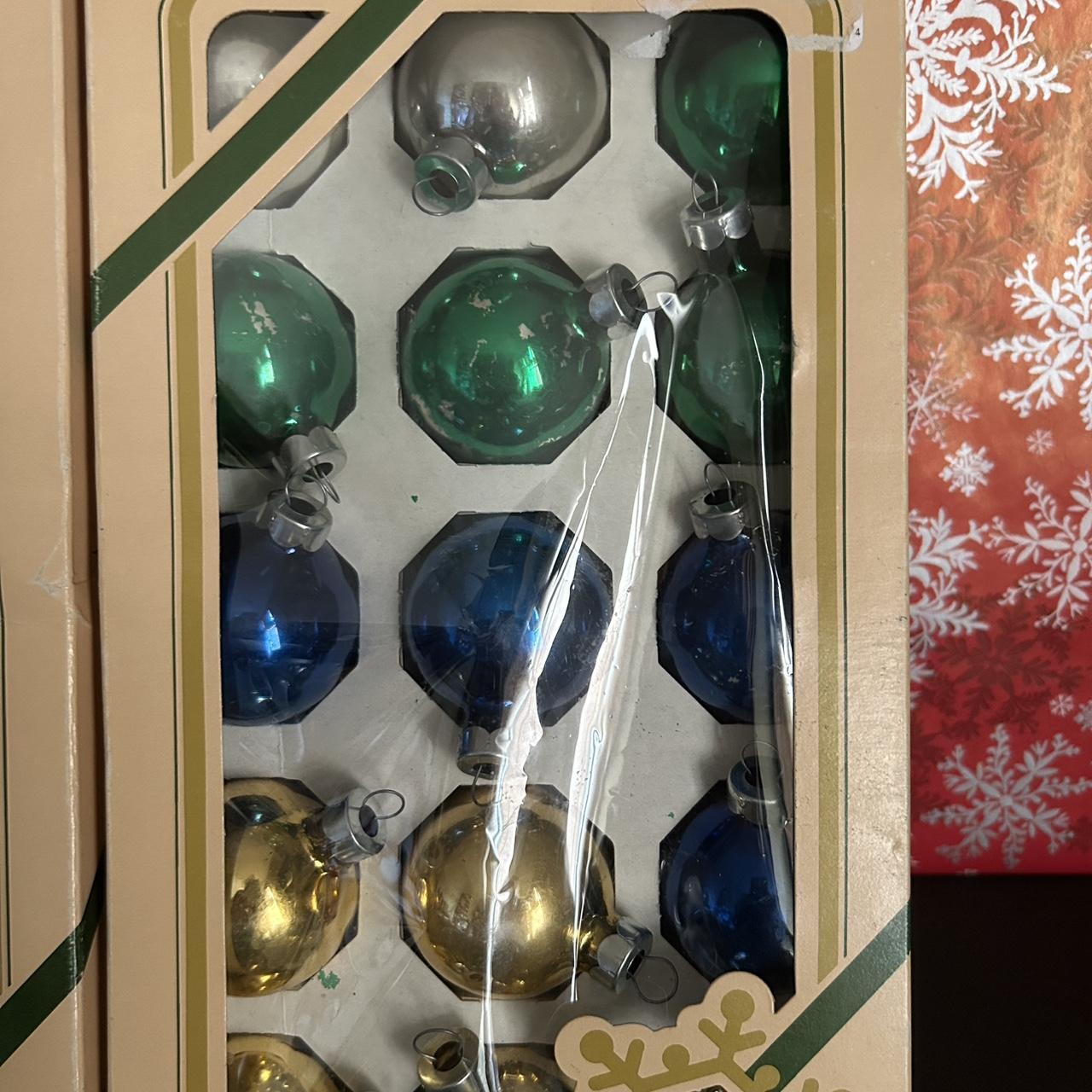 Pyramid Ornaments - 15 pieces in red, green, blue,... - Depop