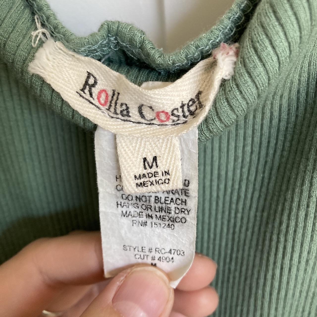 Rolla coaster long light green fitted dress - Depop