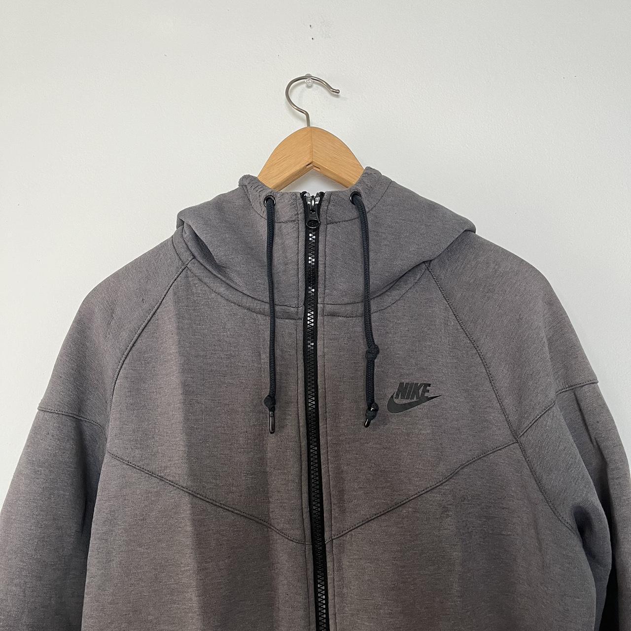 Grey Nike Tech Fleece Hoodie Sweatshirt Size... - Depop