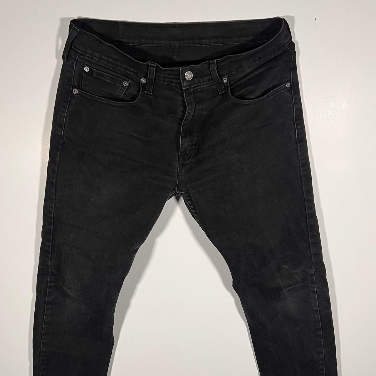 Levis 502 Pants Mens 31 Black Denim Jeans Pockets... - Depop