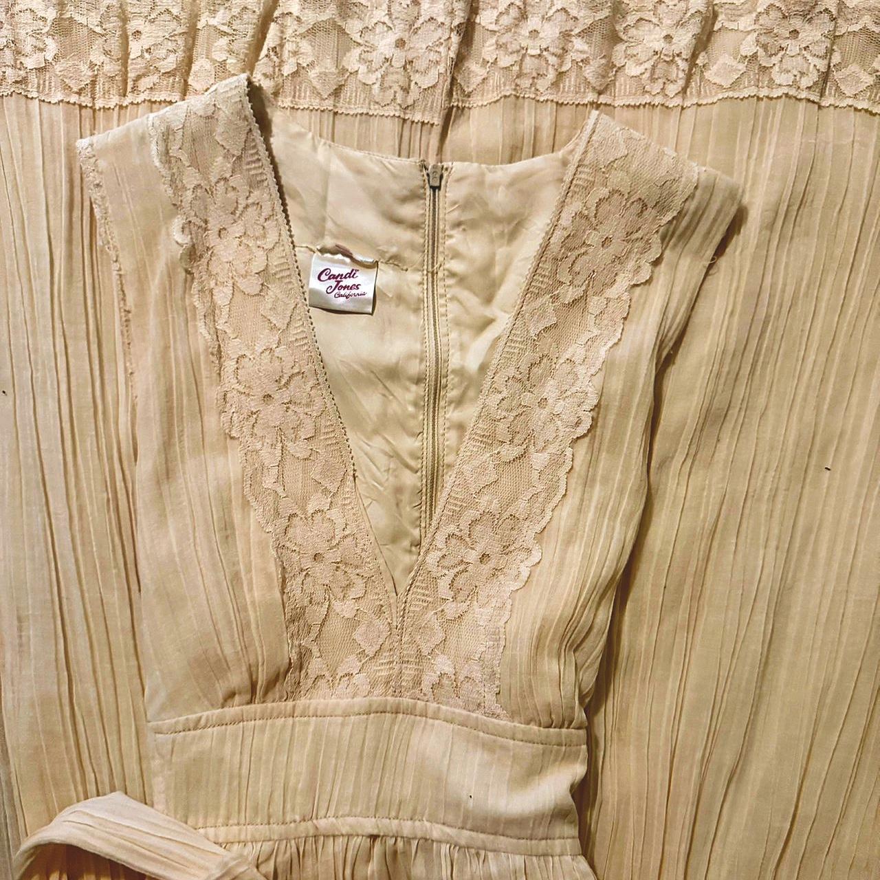 Candi Jones of California cream boho maxi dress with... | Depop