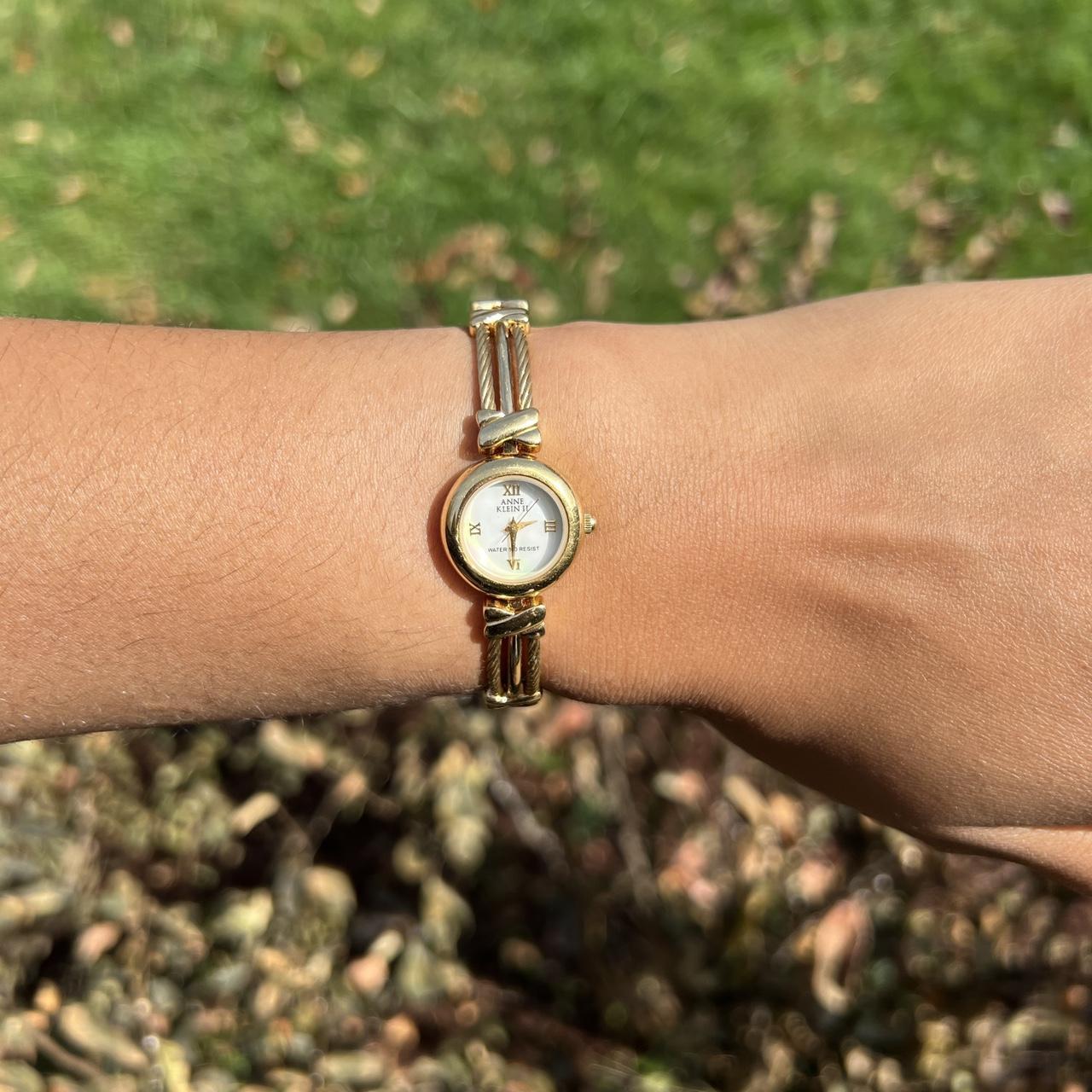 Gold Anne Klein II Watch Length: 7.75 in.... - Depop