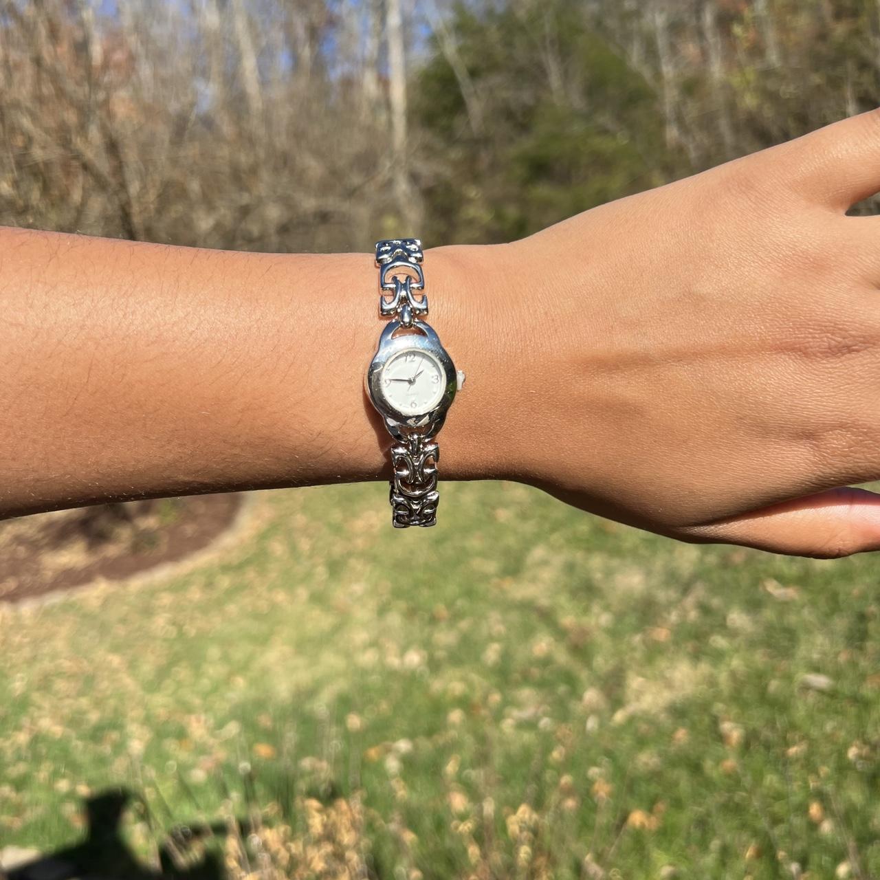 Silver Avon Quartz Watch Length: 8 in.... - Depop