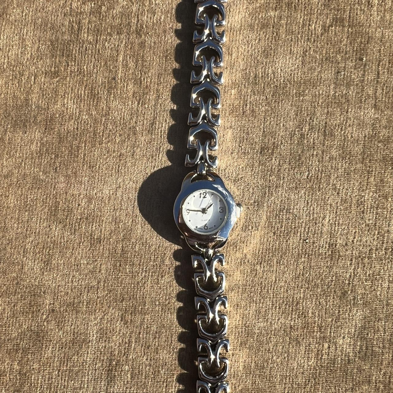 Silver Avon Quartz Watch Length: 8 in.... - Depop