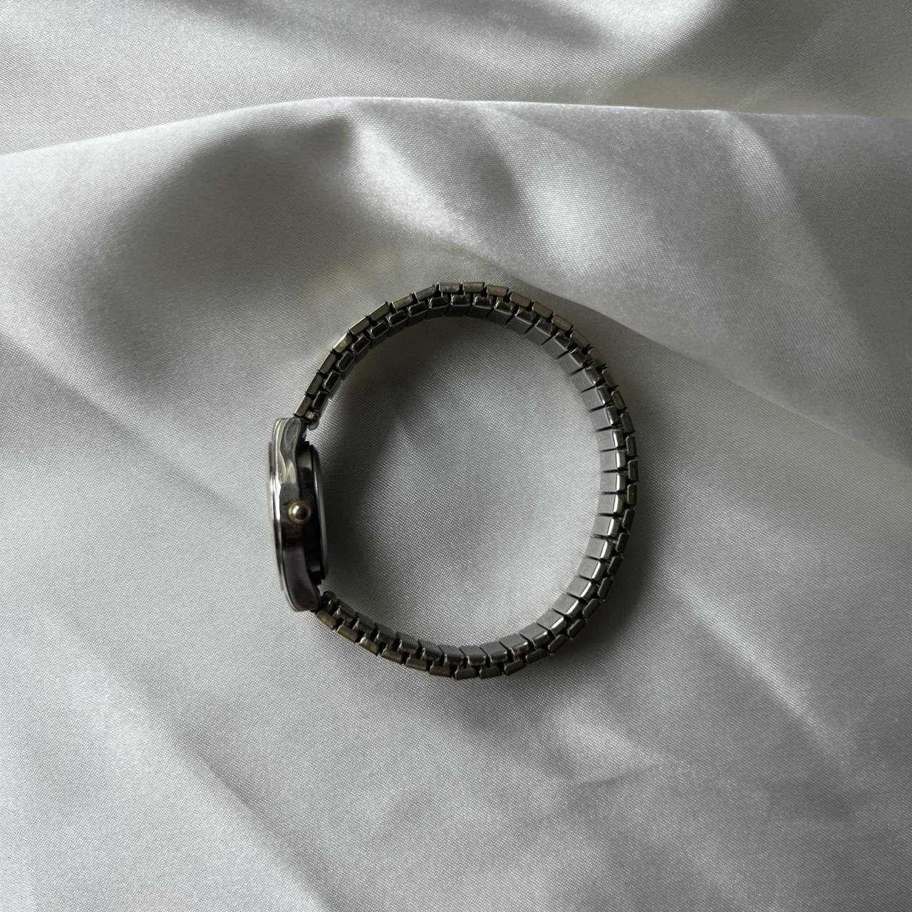 Silver Concepts Quartz Stretch Band Watch Length:... - Depop