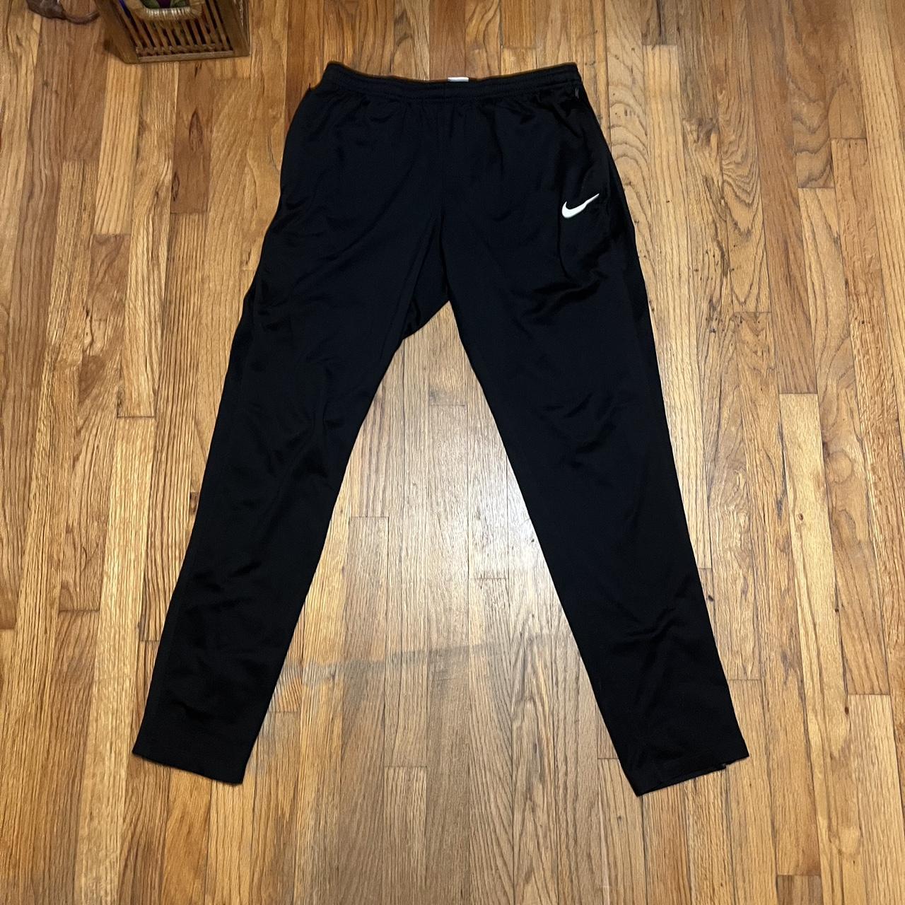 Black Nike sweats, worn a bunch, size medium, fits... - Depop