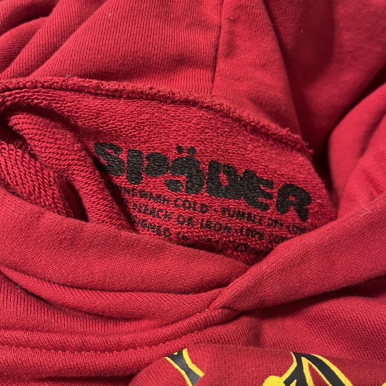 Sp5der maroon hoodie Size medium Used couple of... - Depop