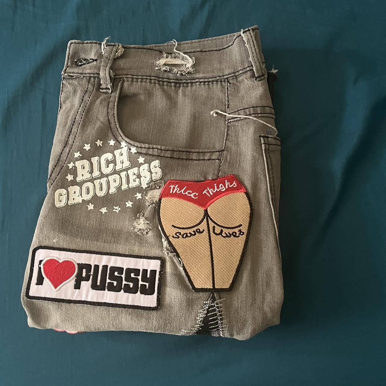 Custom denim jorts - Depop