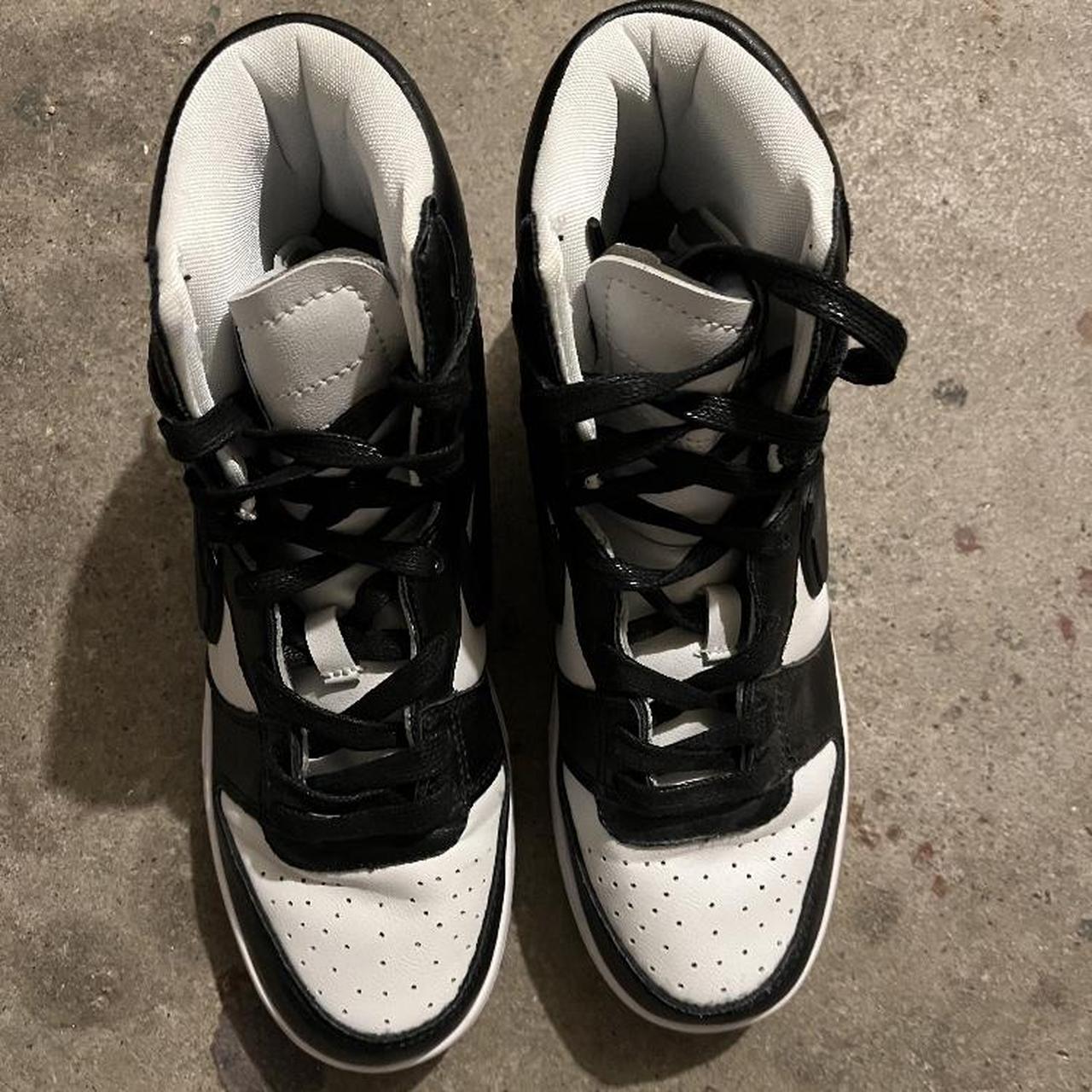 Panda dunk Ambush dunk high panda Black and white... - Depop