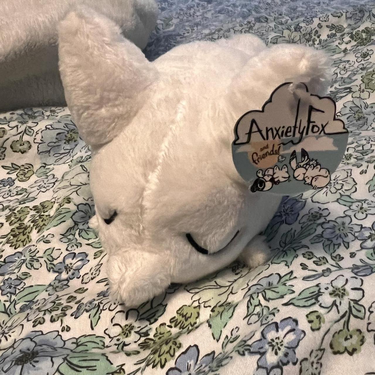 anxiety fox plush with tag! #fox #plush | Depop