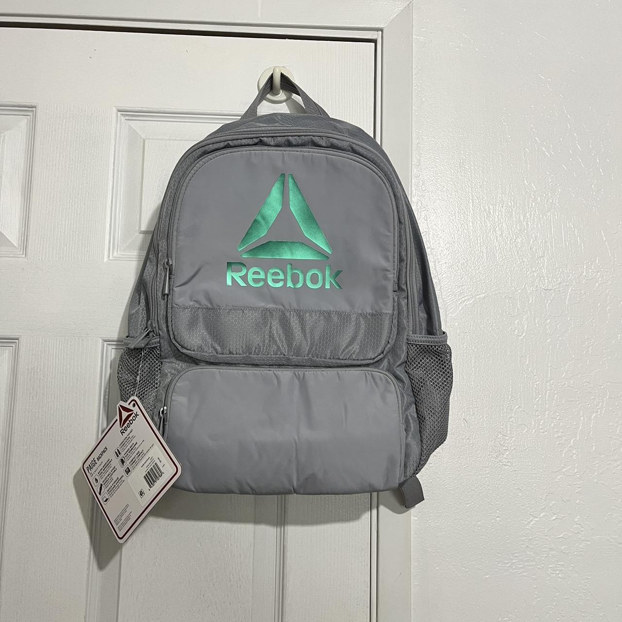 Gray Reebok backpack, 5 pockets. A spot to put your... | Depop