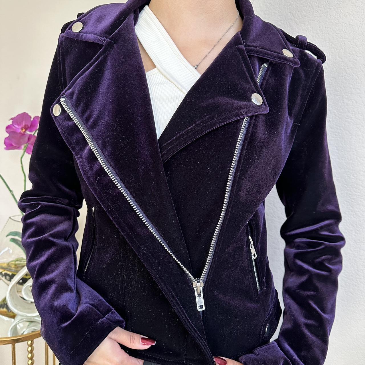 beautiful purple velvet jacket from Pretty Attitude... - Depop