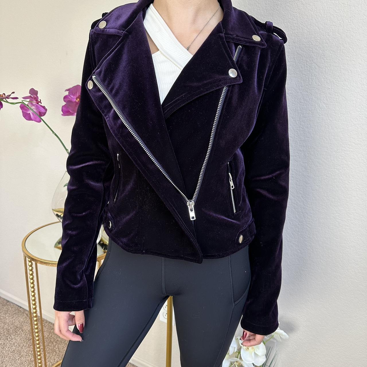 beautiful purple velvet jacket from Pretty Attitude... - Depop