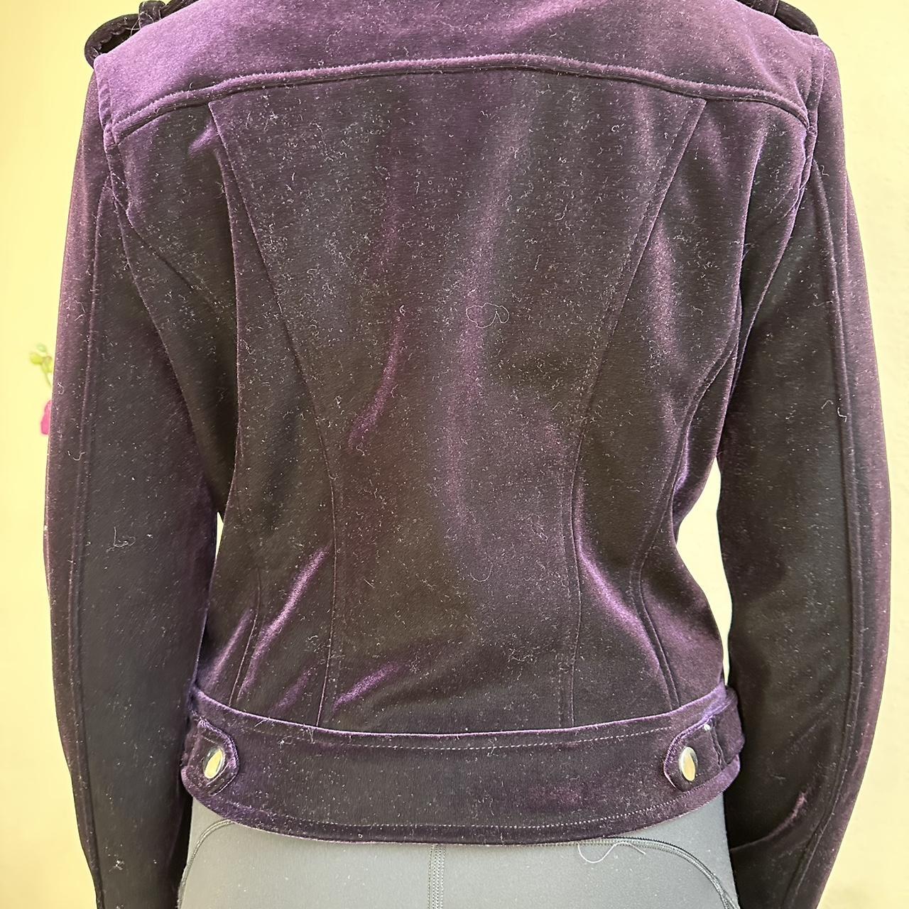 beautiful purple velvet jacket from Pretty Attitude... - Depop