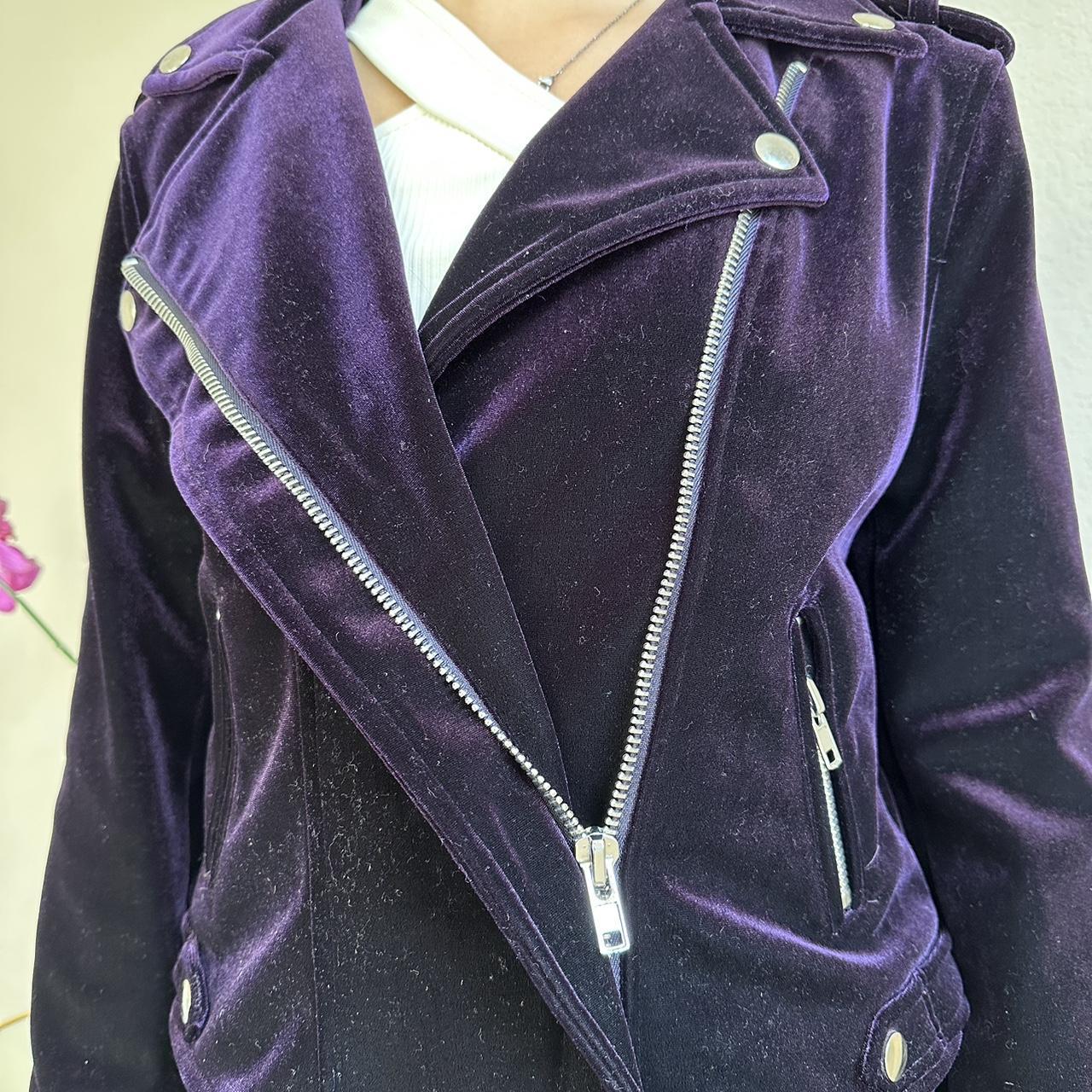 beautiful purple velvet jacket from Pretty Attitude... - Depop