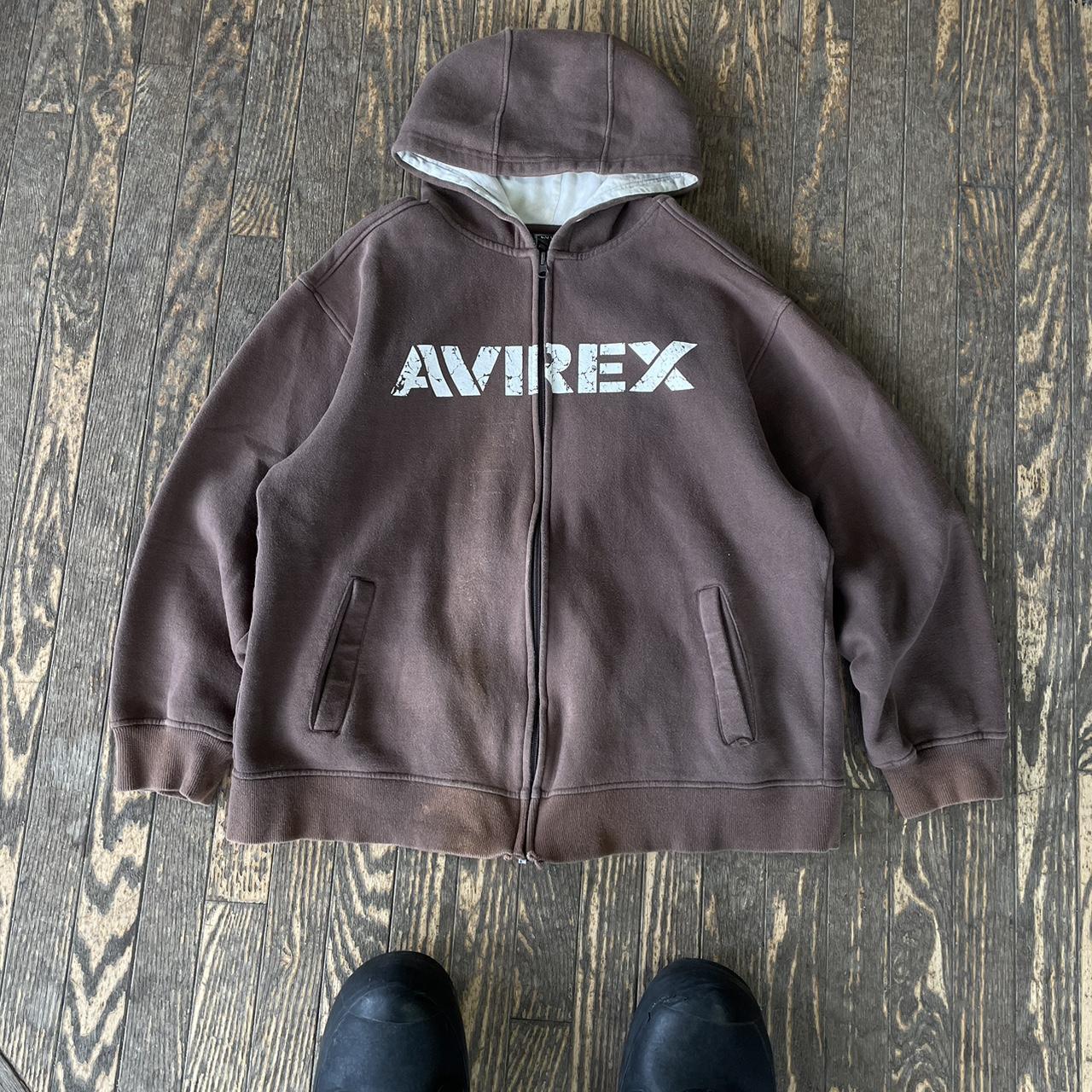 Avirex zip hoodie - Depop
