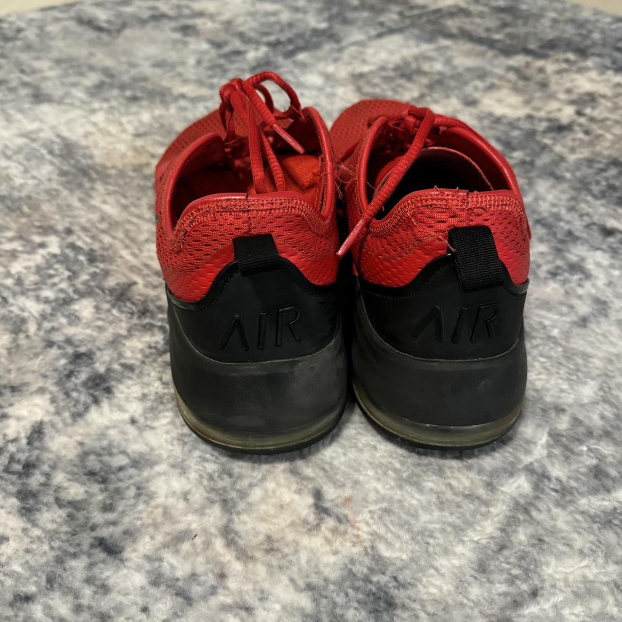 Red Nike running shoes size 11 - Depop