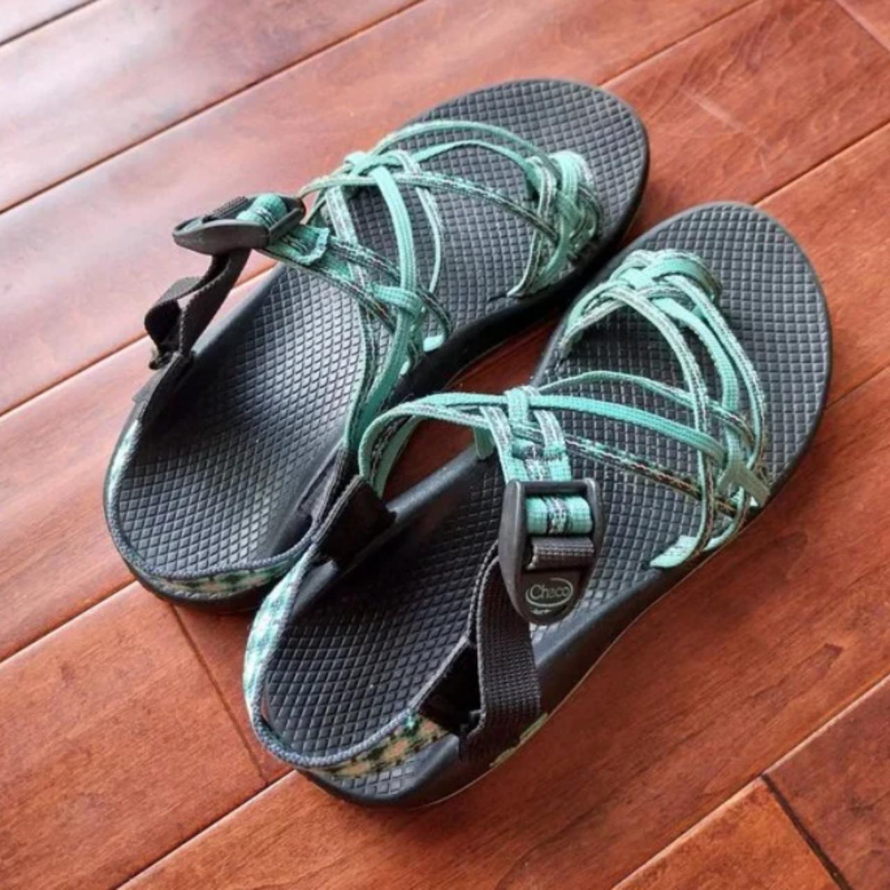 Chacos women's style zx3, aqua - Depop