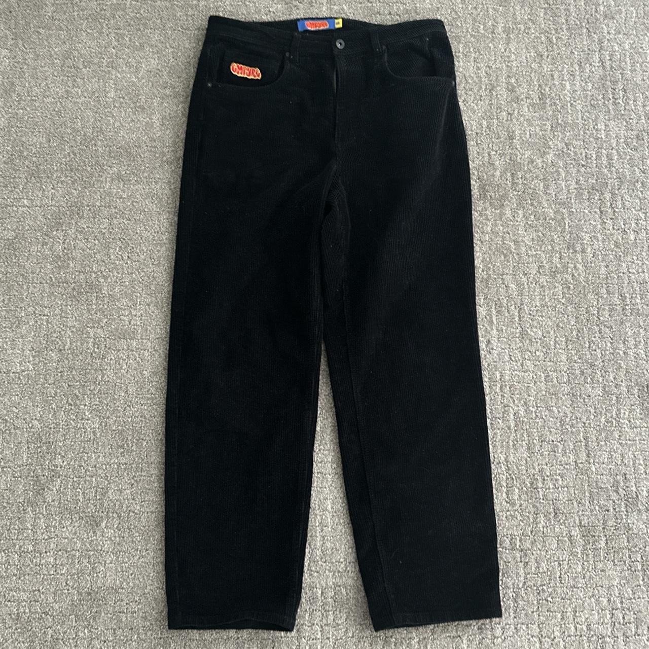 Black corduroy empyres! Pants are great and easy to... - Depop