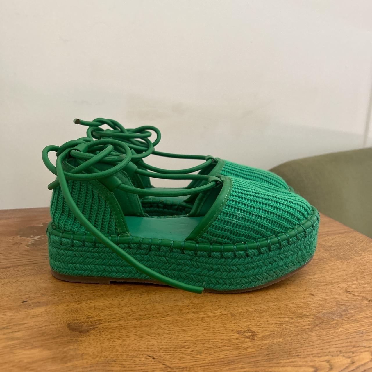ASOS Design’ green platform shoes Excellent... - Depop