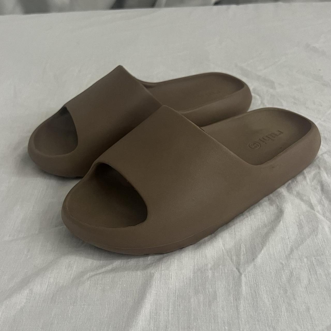 size 8 women’s slides from cotton on, brand new... - Depop