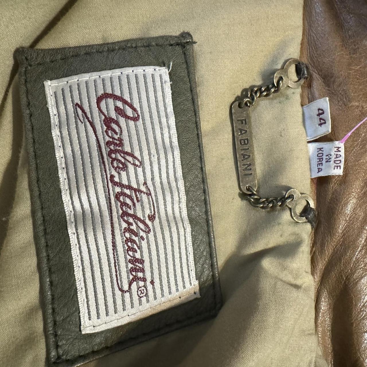 Carlo Fabiani Korean leather jacket. Color is like... - Depop