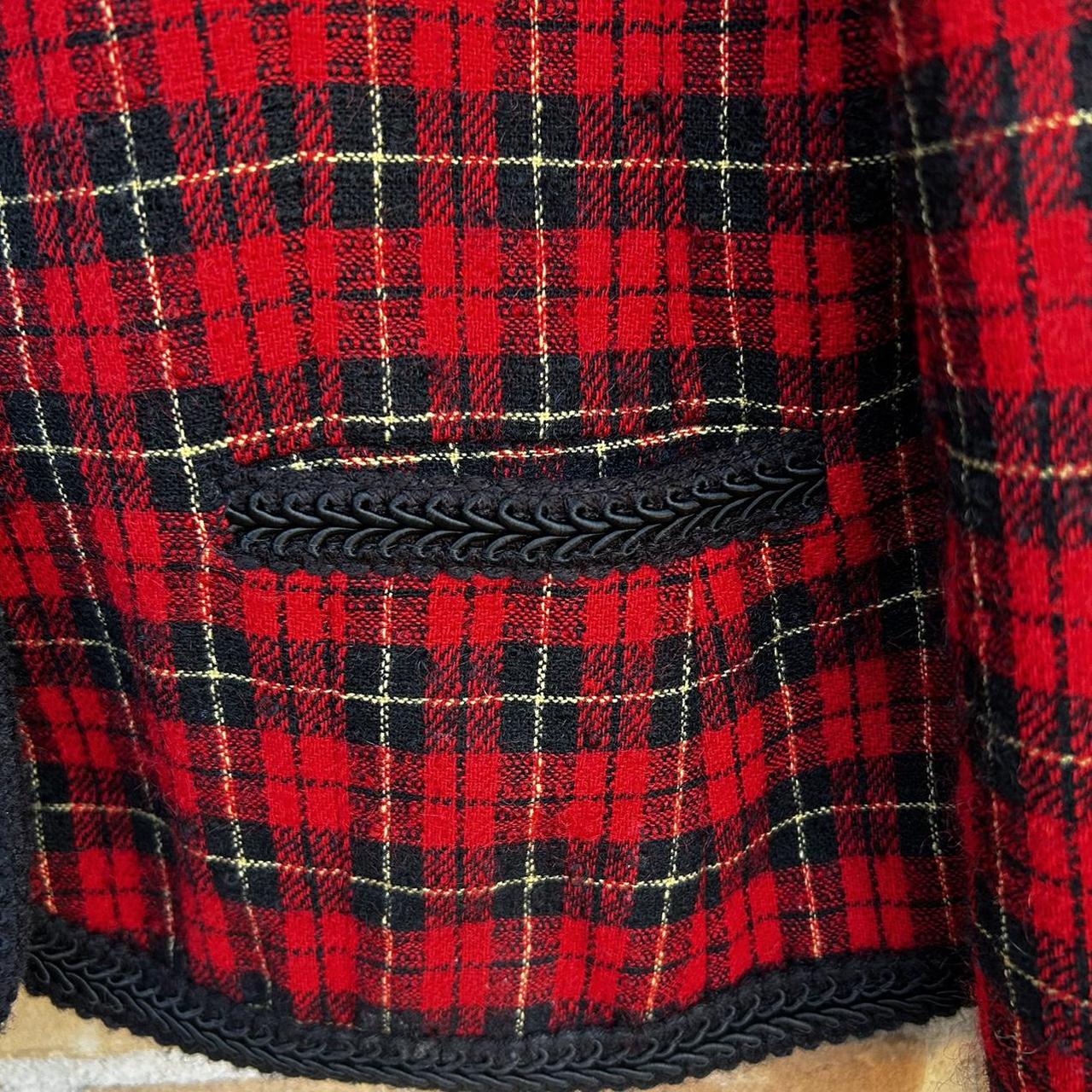 Pendleton red plaid/ tartan jacket/ blazer. 100%... - Depop