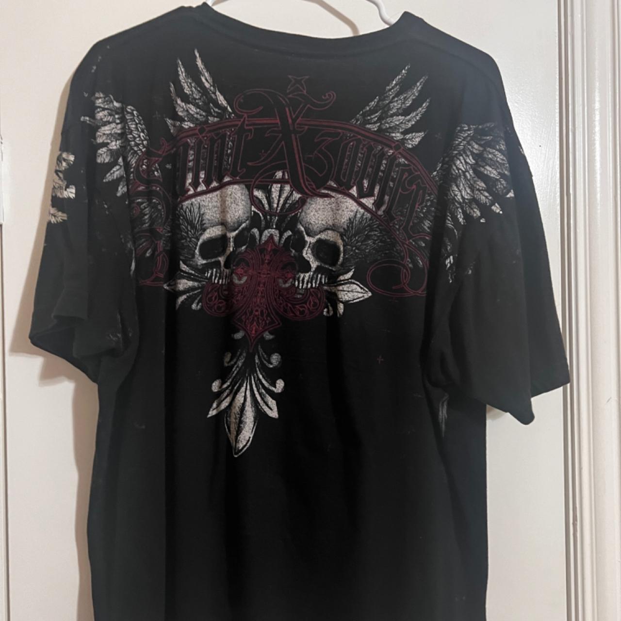 Xzavier y2k affliction sematary haunted mound shirt... - Depop