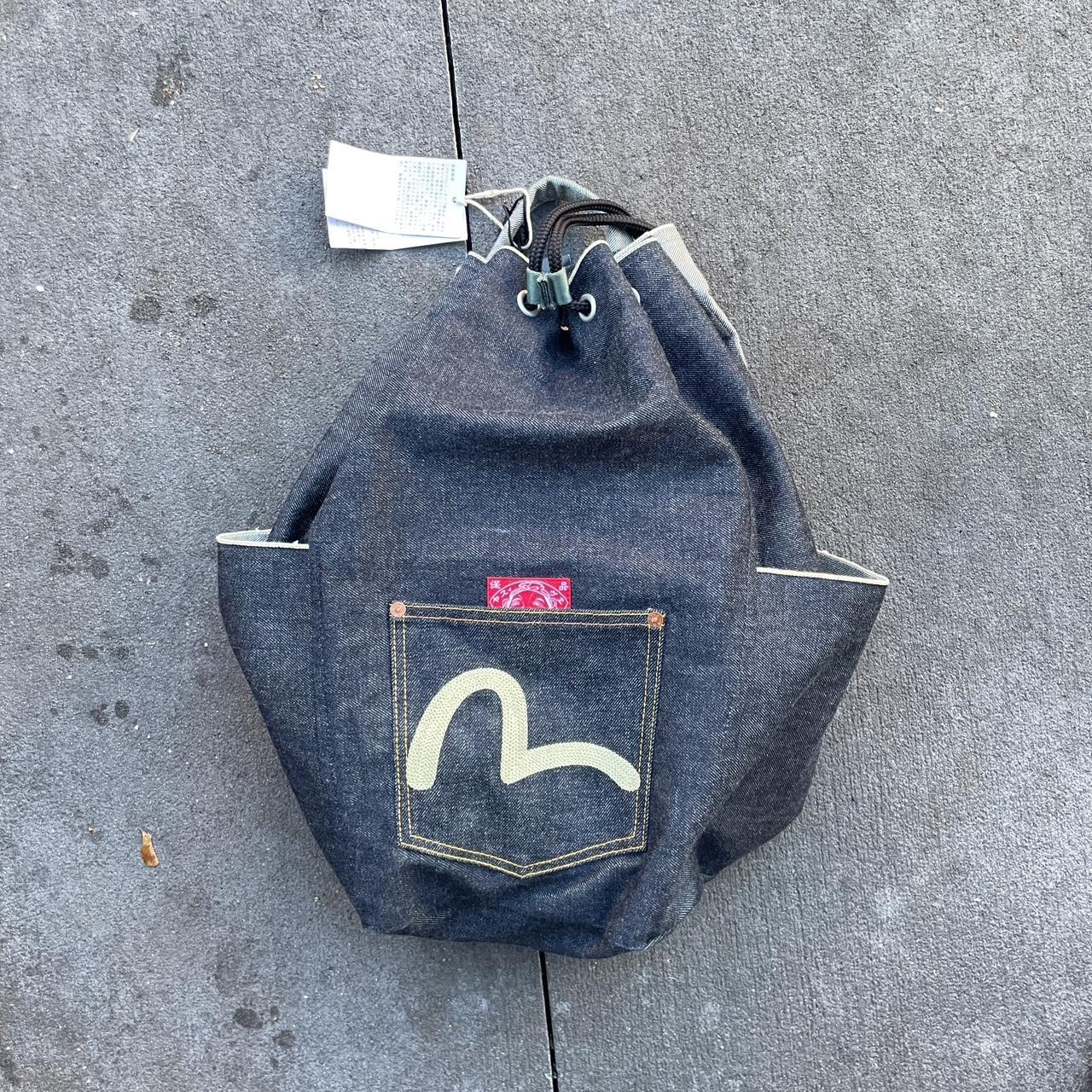 EVISU DENIM BACKPACK STRAIGHT FROM JAPAN 🇯🇵 ALL TAGS... - Depop