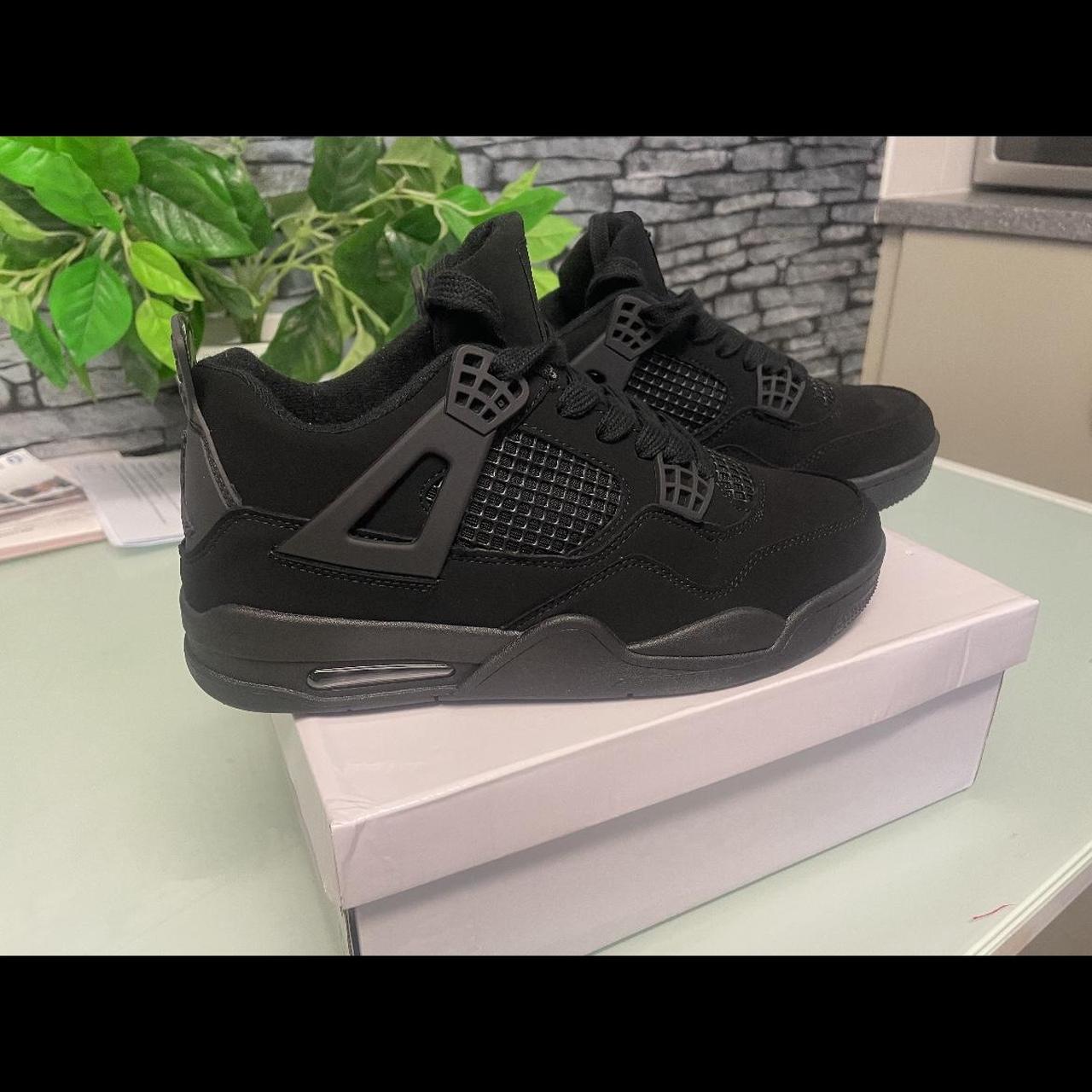 Black cats jordans REPS size 7 new in box - Depop