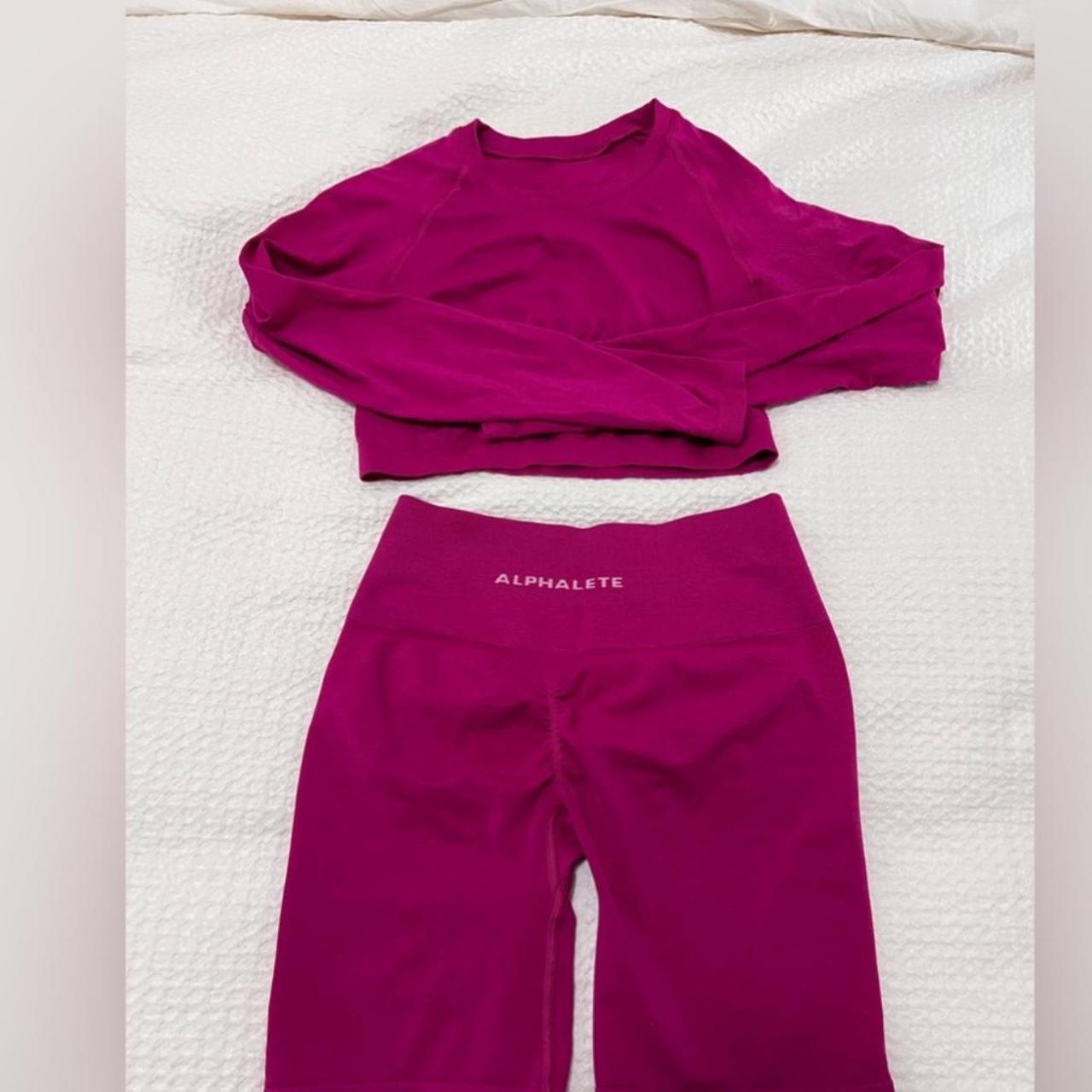 Alphalete Amplify Set. Pretty pink color. Top is a... - Depop