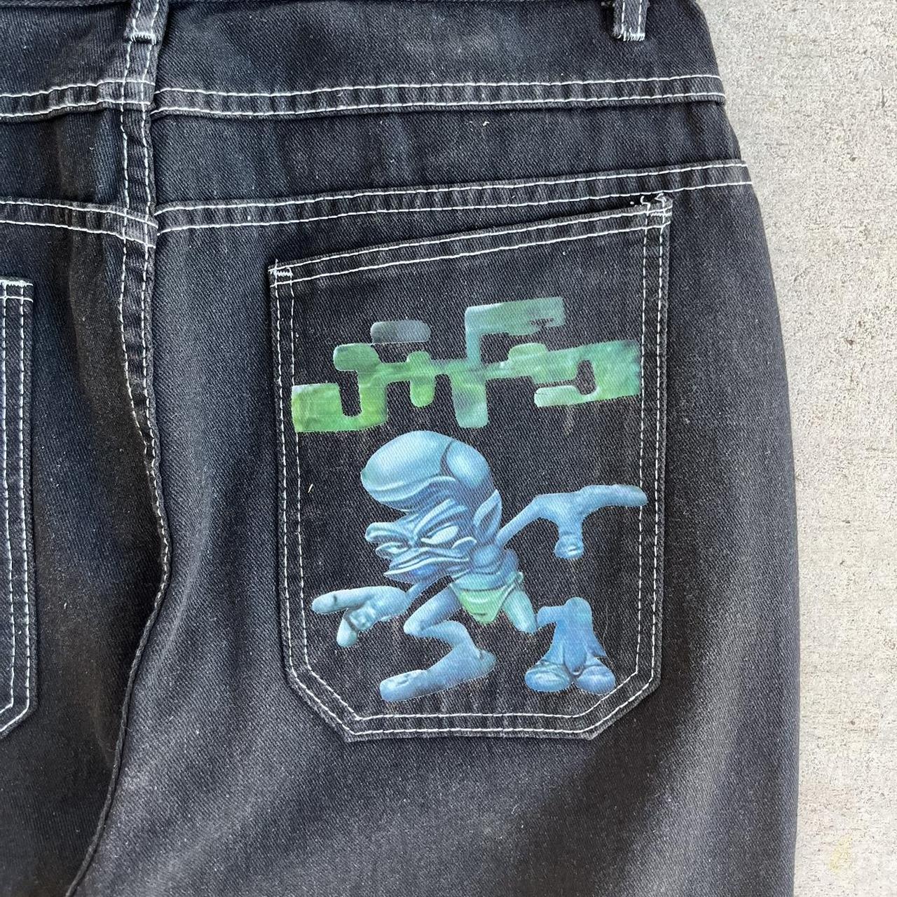 Vintage custom jnco style jeans. Fits... - Depop