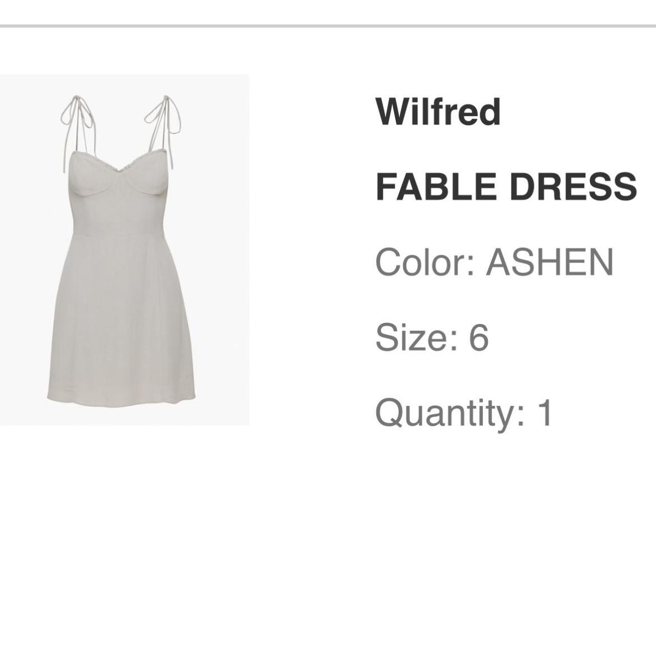 Aritzia Fable Dress Color: Ashen (light grey) Size... - Depop