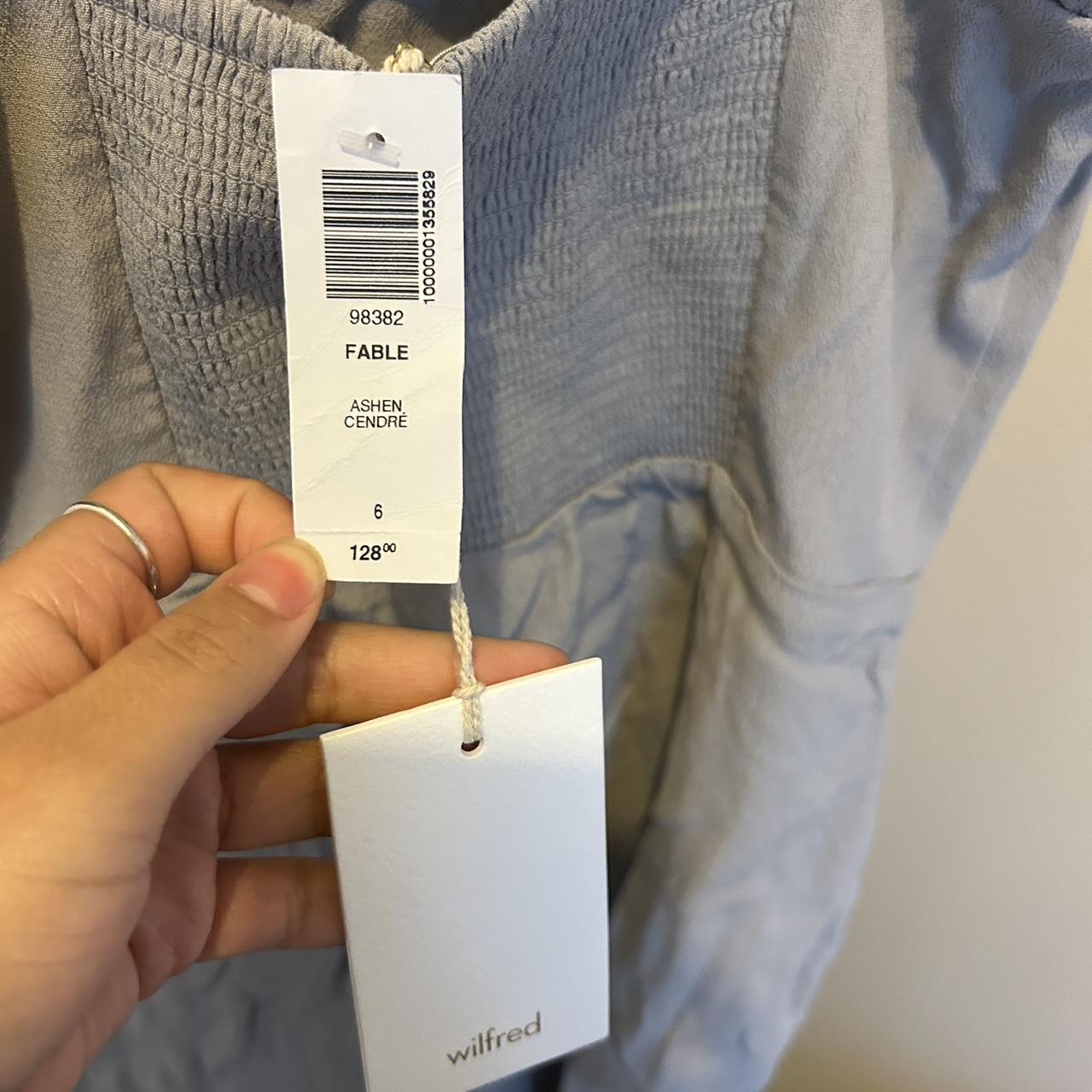 Aritzia Fable Dress Color: Ashen (light grey) Size... - Depop