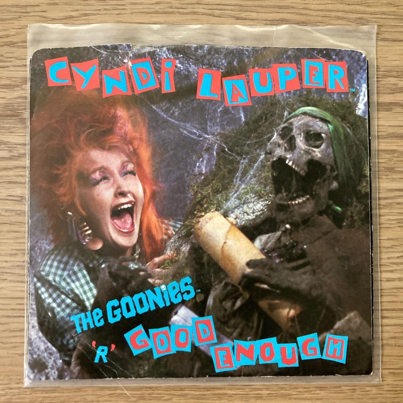 Cyndi Lauper “The Goonies R Good Enough” 45 single.... - Depop