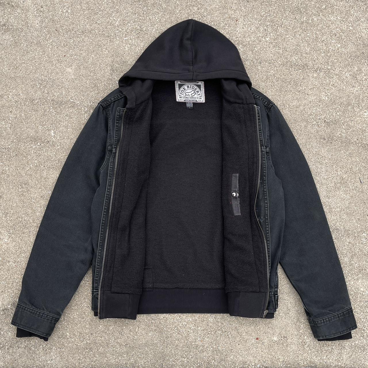 fox racing denim jacket made in China a little... - Depop